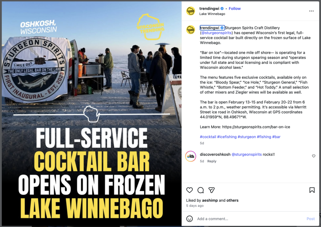 Wisconsin Gone Wild: Lake Winnebago Opened Their First Legal Bar on the ...